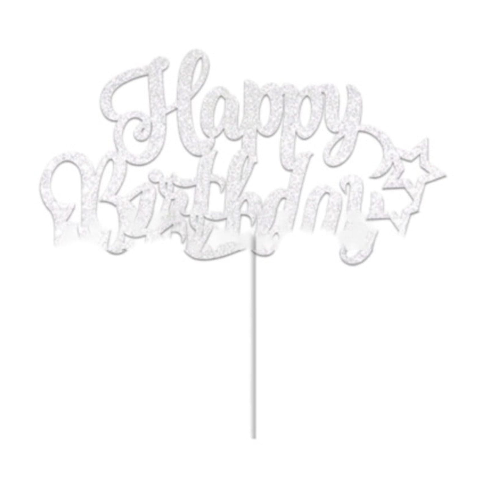 Cake Topper Inserts Happy Birthday Cake Top Card Cake Decoration ...