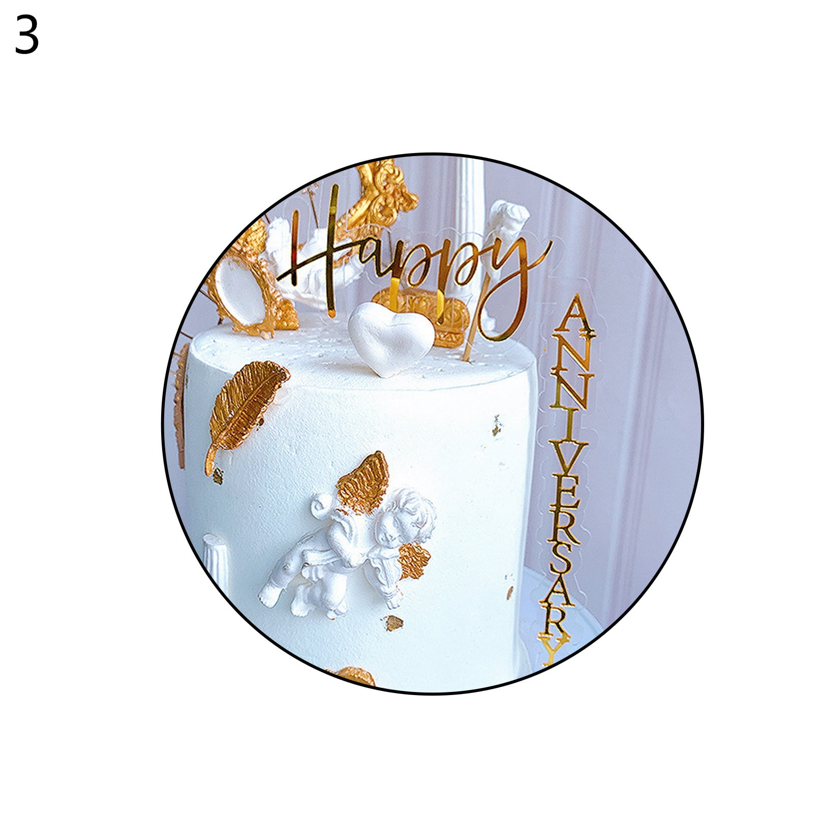 Cake Topper Right-angle Design Non-stick Smooth Surface Beautiful ...