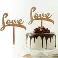 Cake Topper Wedding Cake Picks Wedding Cake Picks And Toppers Wooden ...