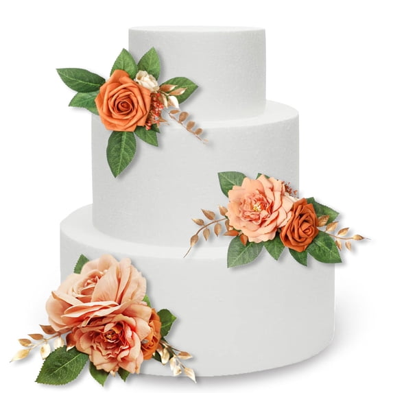 Cake Toppers Flowers, Cake Decorations, Vintage Artificial Rose Flower ...