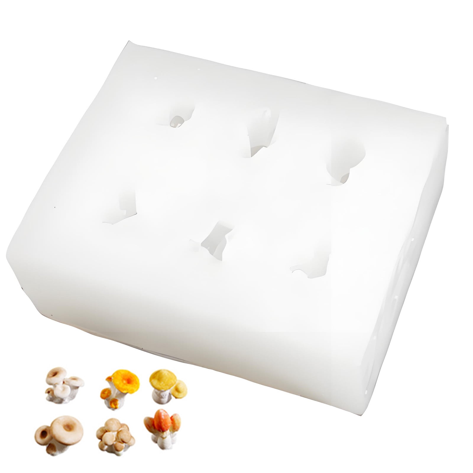Cake Toppers Resin Mold Tiny Mushroom Silicone Mold Plant Epoxy Casting ...