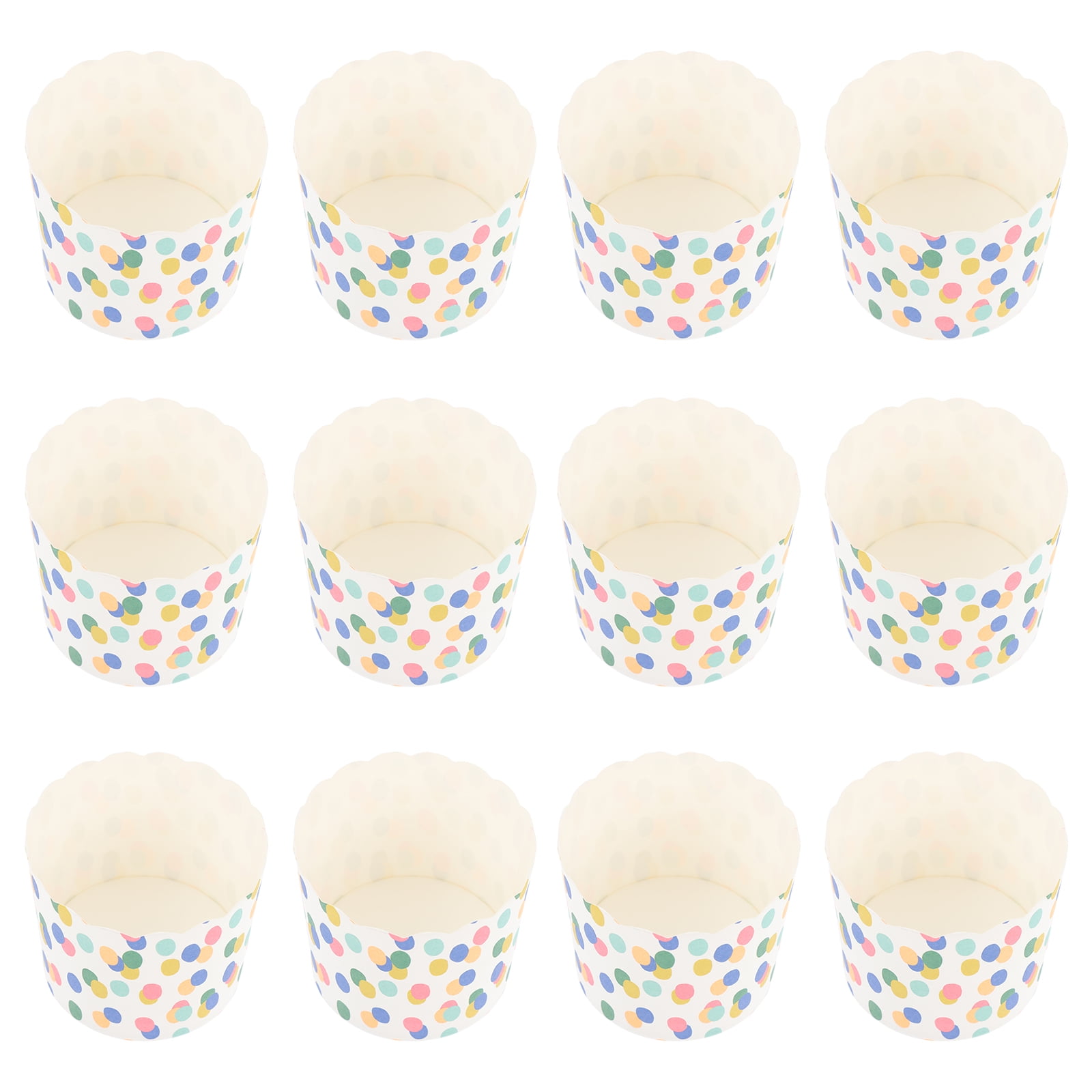 MEIBUTYUP Cupcake Cups Multi Color 48Set 2.6X2.6X2.2In - Walmart.com