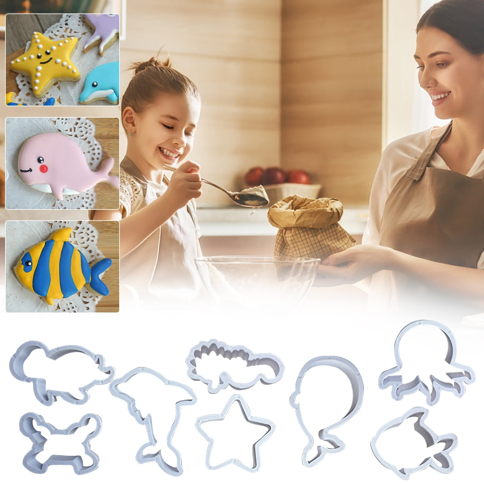 Cake Word Molds, ABS Pink Alphabet Cookie Cutters, DIY Baked Marine ...