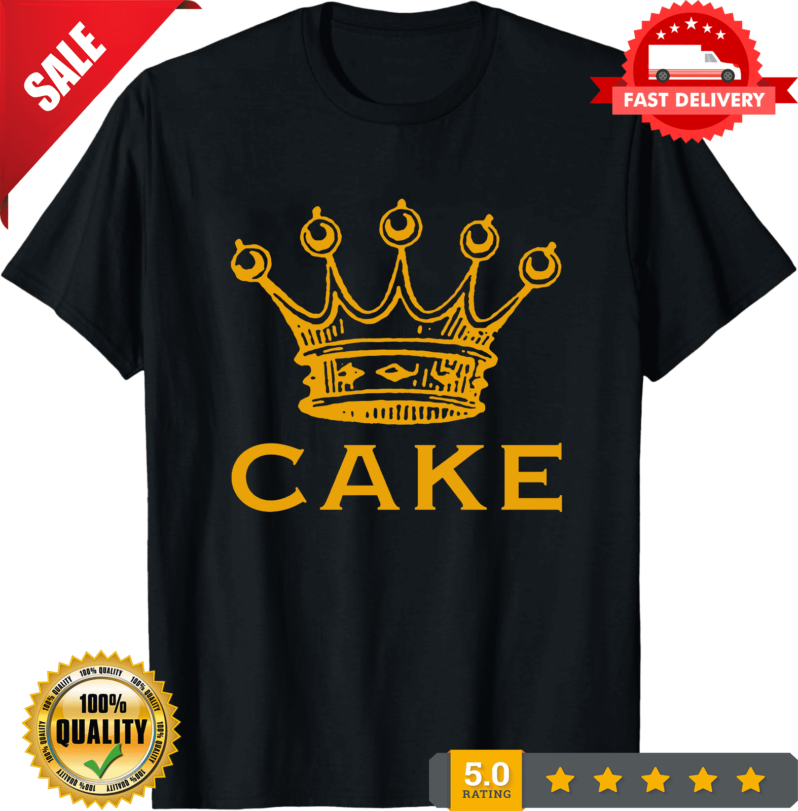 Cake band rock band black Logo T Shirt Full Size S-5XL, LIMITED EDITION ...
