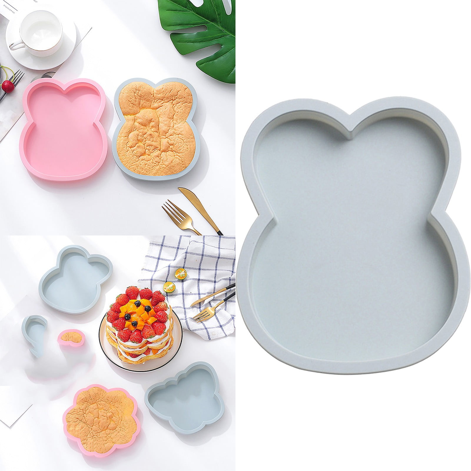 Cake mold! Washable Silicone Cake Cake Candy Chocolate Decorating Tray ...