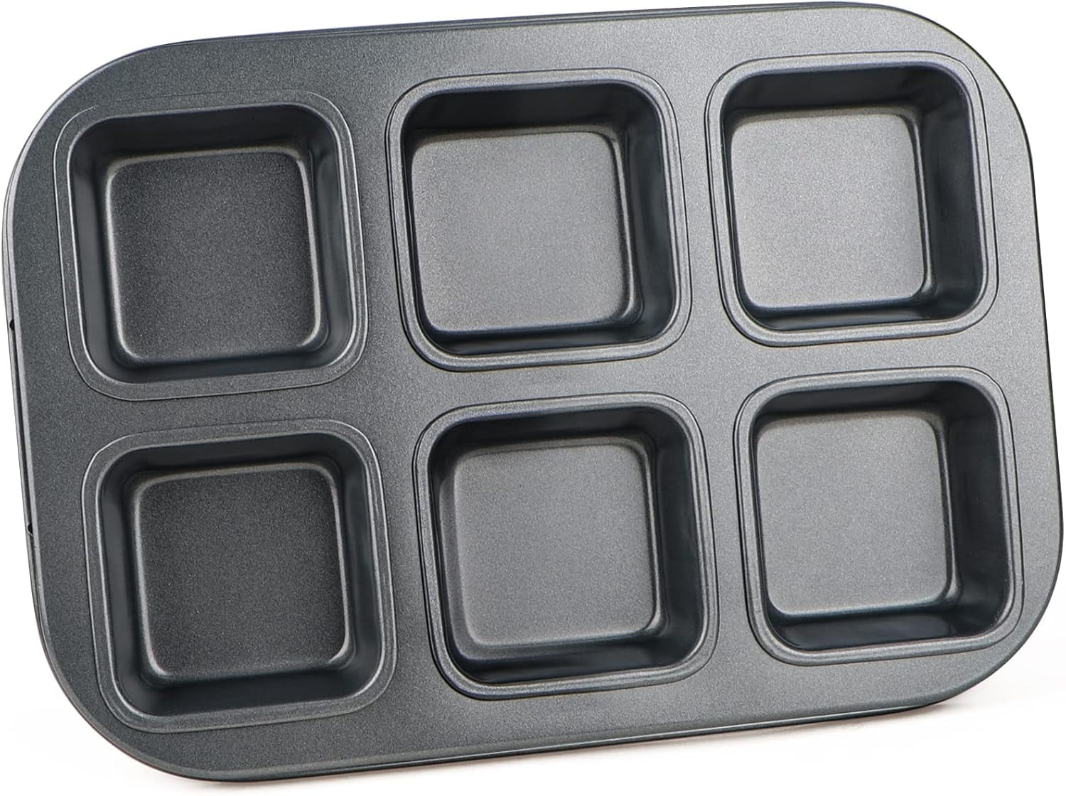 Cake pan with dividers, full rim square cupcake pan, mini cake non ...