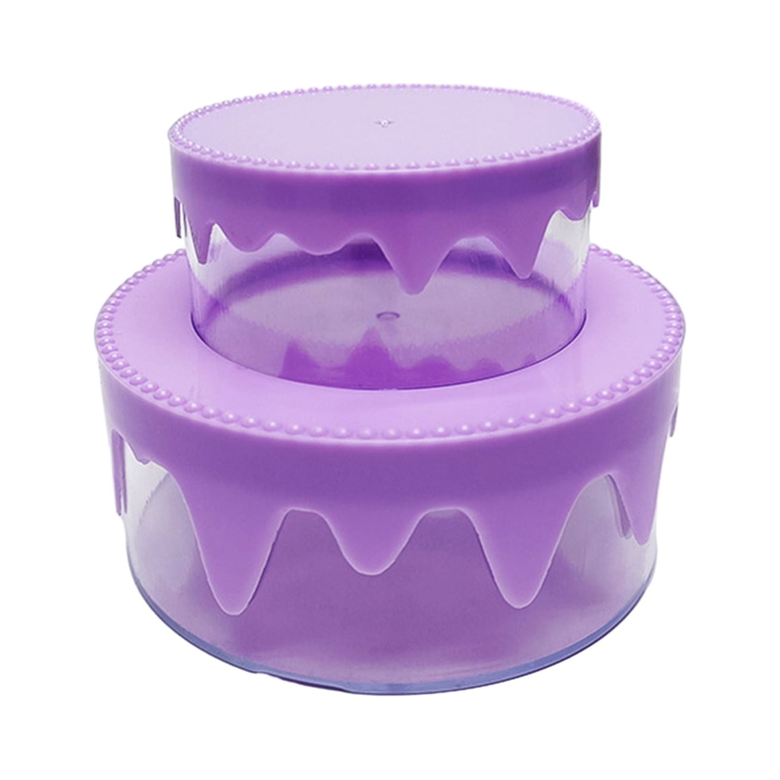 Cake-shaped Storage Boxes - Double Layers, DIY Transparent Round ...