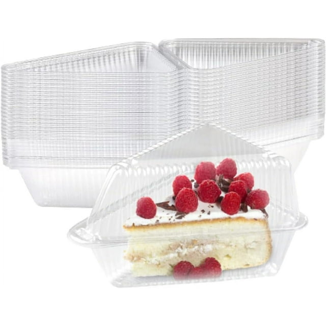 Cake slice container with lids, Single Clear Cupcake Boxes Cupcake ...