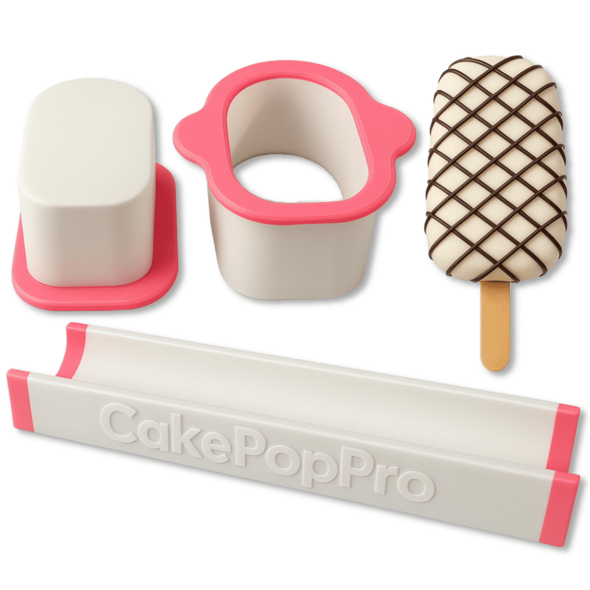 CakePopPro Cakesicle Cake Pop Mold Set with 9in Tray – Easy Cake Pop ...