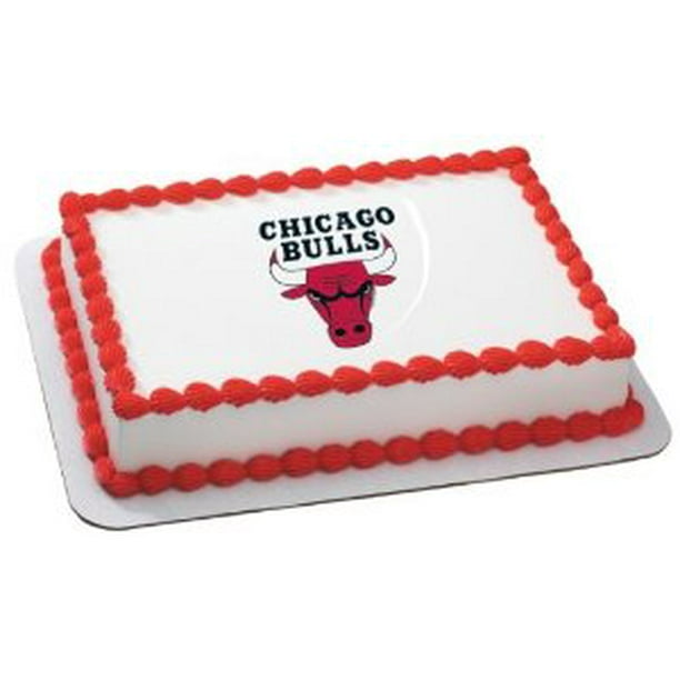 CakeSupplyShop NBA Chicago Bulls Cake Decoration Edible Frosting Photo ...