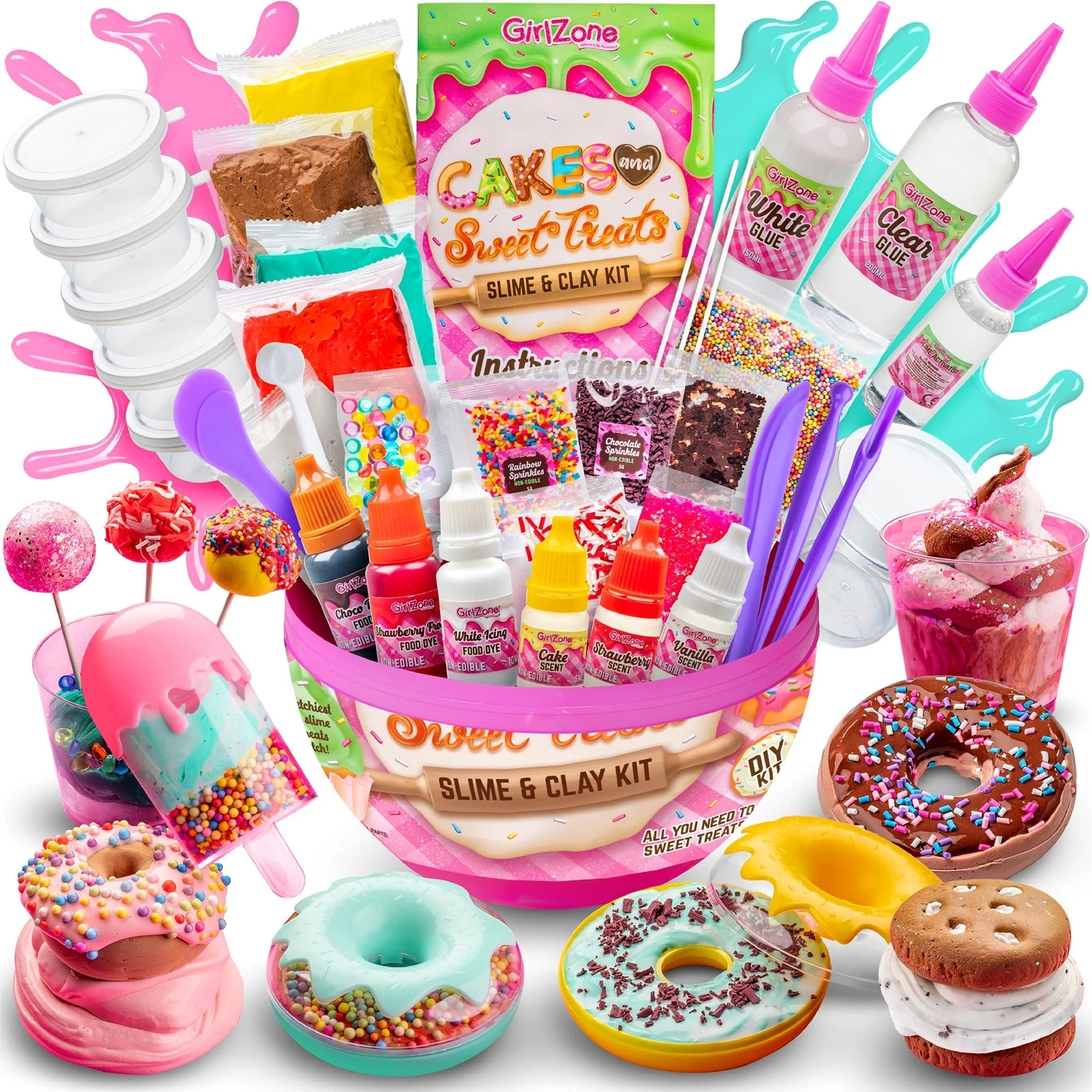 Cakes & Sweet Treats Slime Kit, Scented Slime for Kids and Slime Butter ...