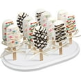 Cakesicle Stand Display Popsicle Sticks Holder 12 Count Wooden Stand ...