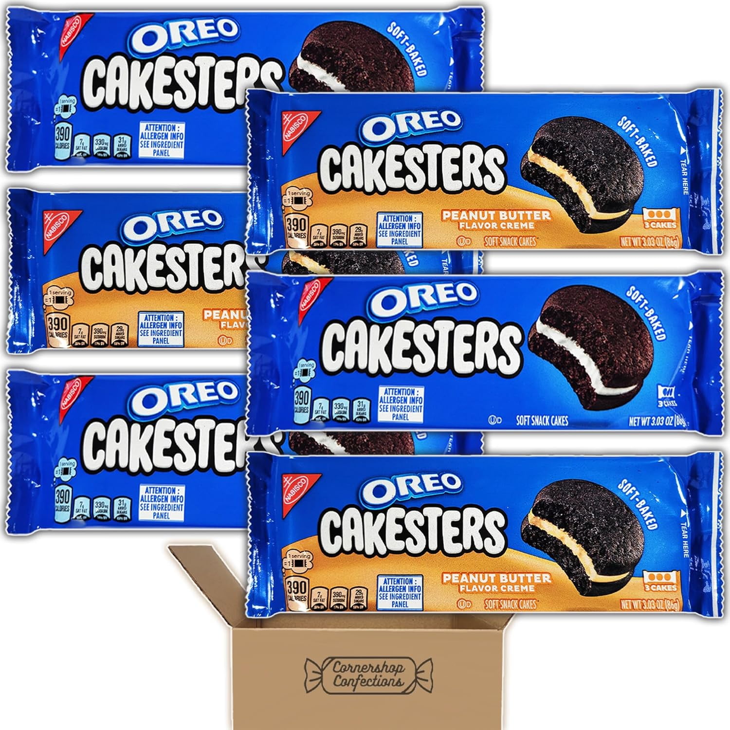 Cakester Variety Pack - 2 Flavors - Original Butter Soft Snack Cakes ...