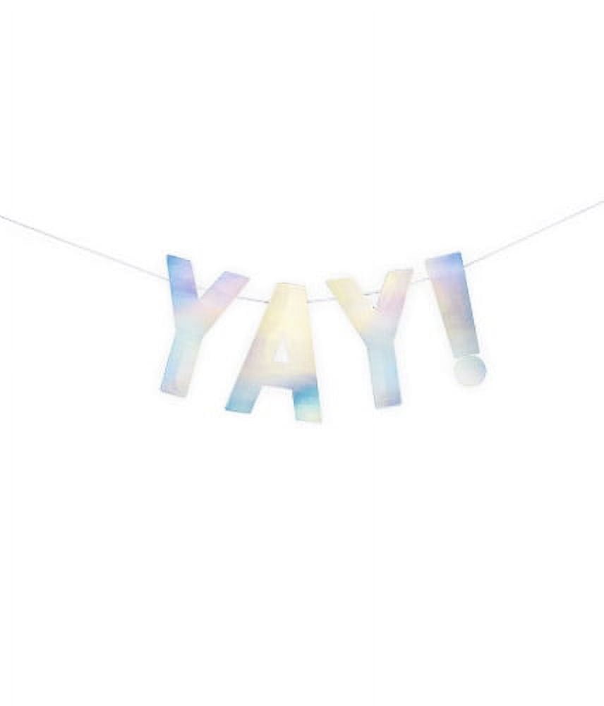 Cakewalk Yay Iridescent Banner Garland, Multicolor, 8ft - Mermaid ...