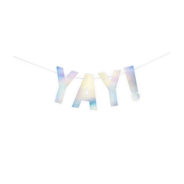 Cakewalk Yay Iridescent Banner Garland, Multicolor, 8ft - Mermaid ...