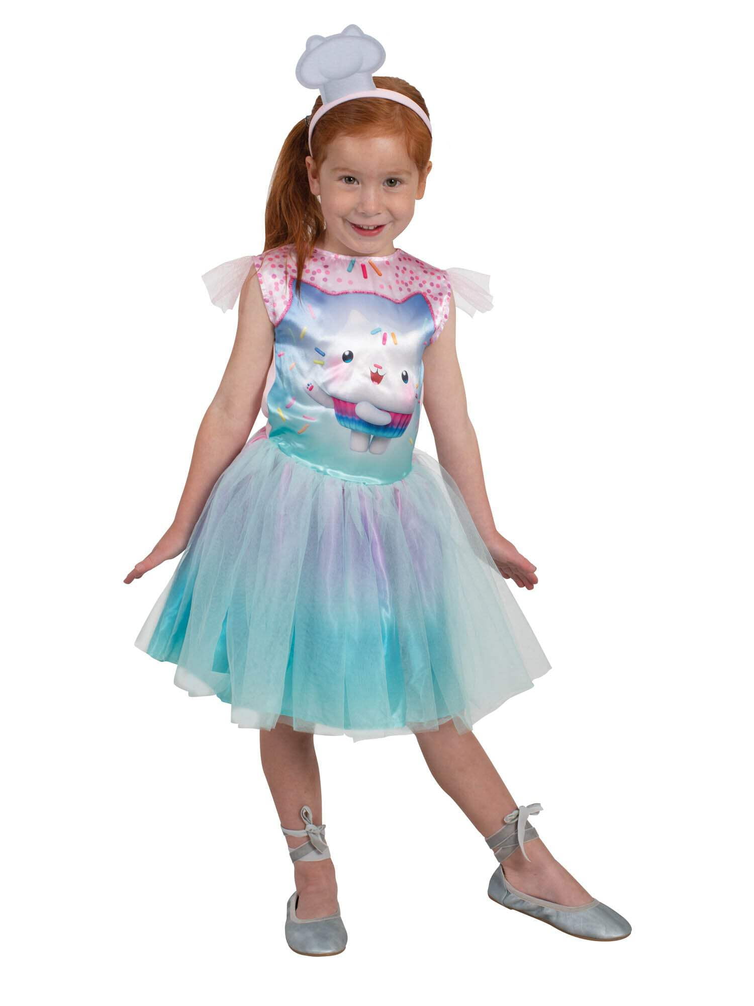 Cakey Cat Tutu Dress Gabbys Dollhouse Girls Costume - Walmart.com
