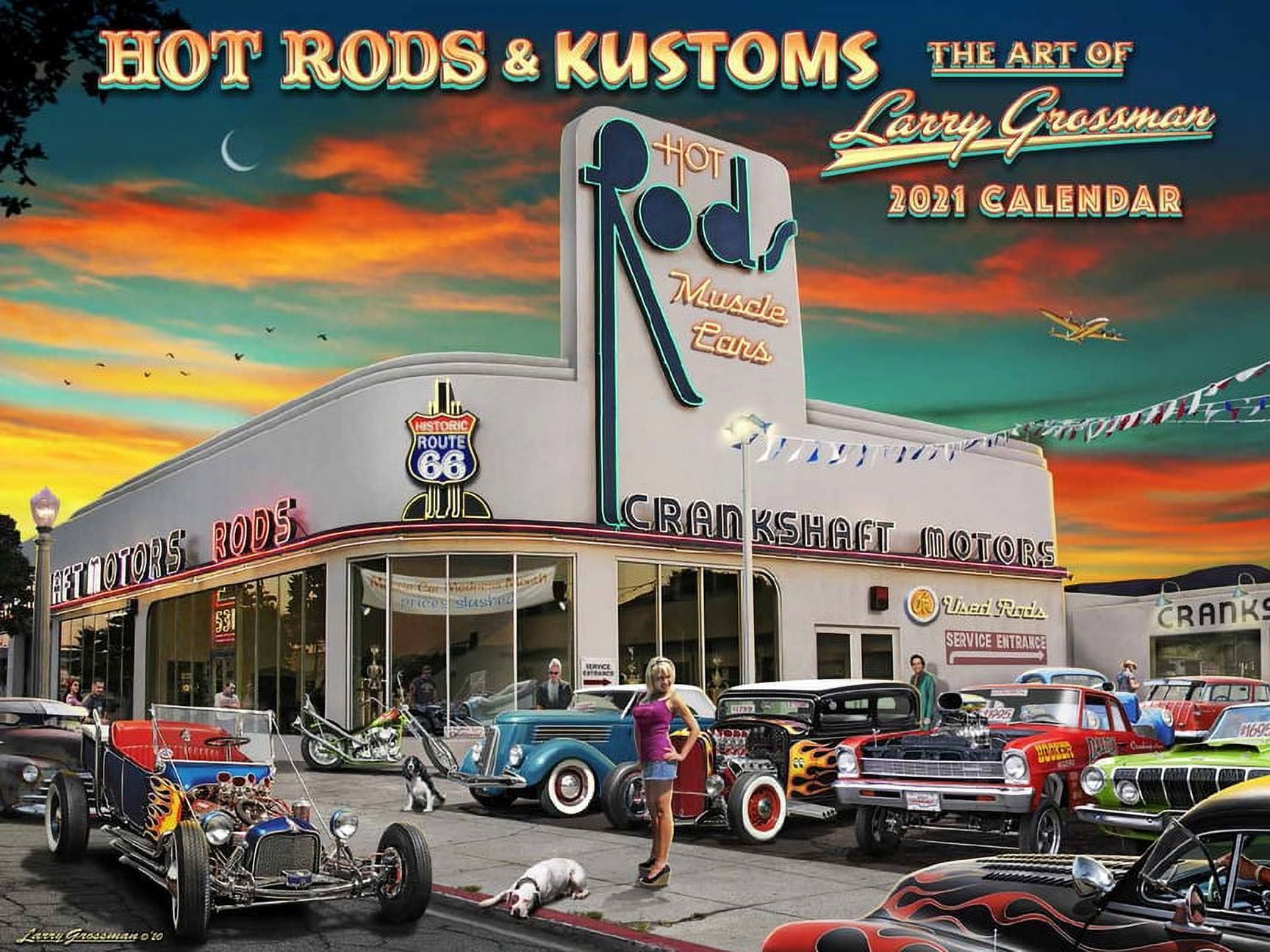 Cal 2021- Hot Rods & Kustoms Wall (Other) - Walmart.com