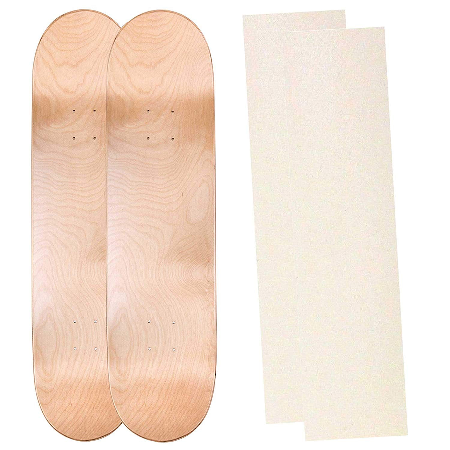 Cal 7 Blank Maple Skateboard Deck with Color Grip Tape | 8.5 Inch | Two ...