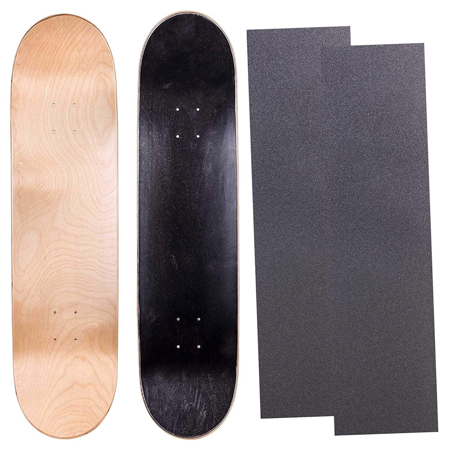 Cal 7 Blank Maple Skateboard Decks with Grip Tape| 8.5 Inch | Set of 2 ...