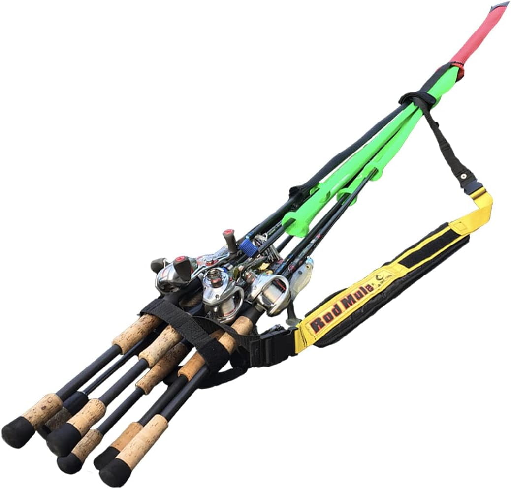 Cal Fishing Rod Mule - Fishing Pole Holder & Carrying Straps Sling ...