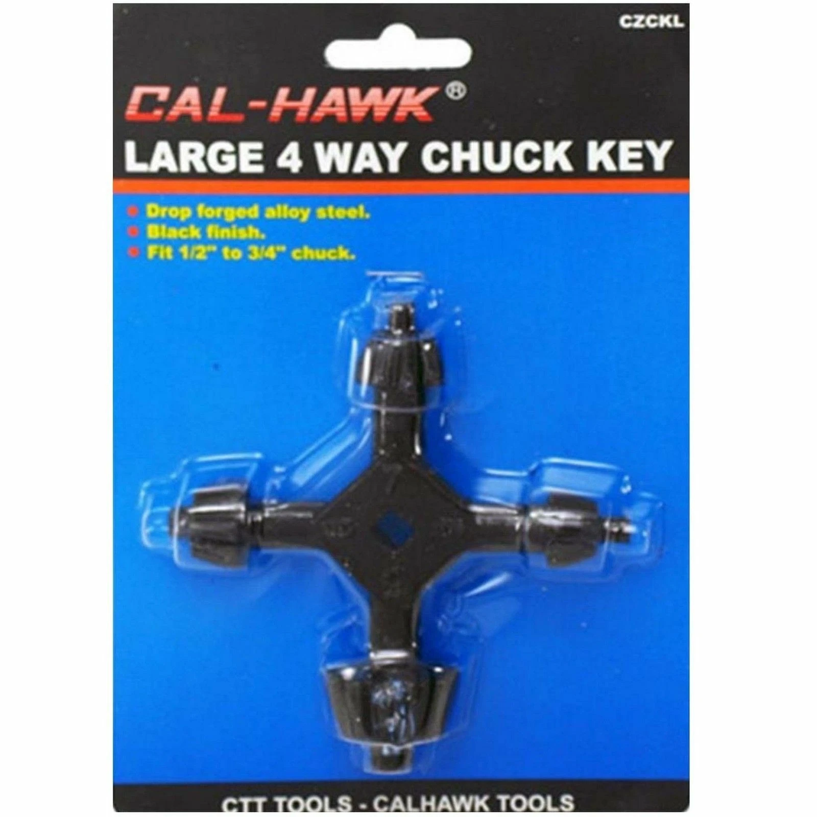 Cal-Hawk - 4 Way Drill Chuck Key For 3/8", 1/2", 3/4", 1" Chucks New ...