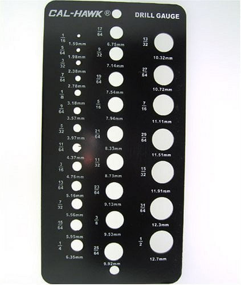 Cal Hawk Drill Bit, Bolt and Wire Gauge - Walmart.com