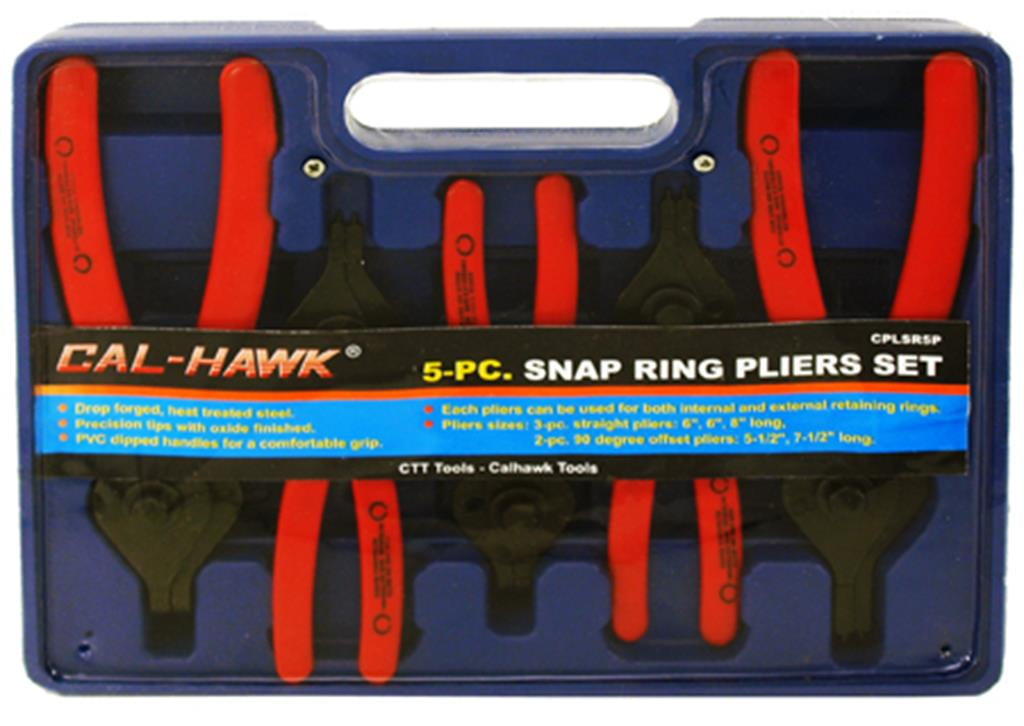 "Cal Hawk Tools 5-pc. Snap Ring Pliers Set" - Walmart.com