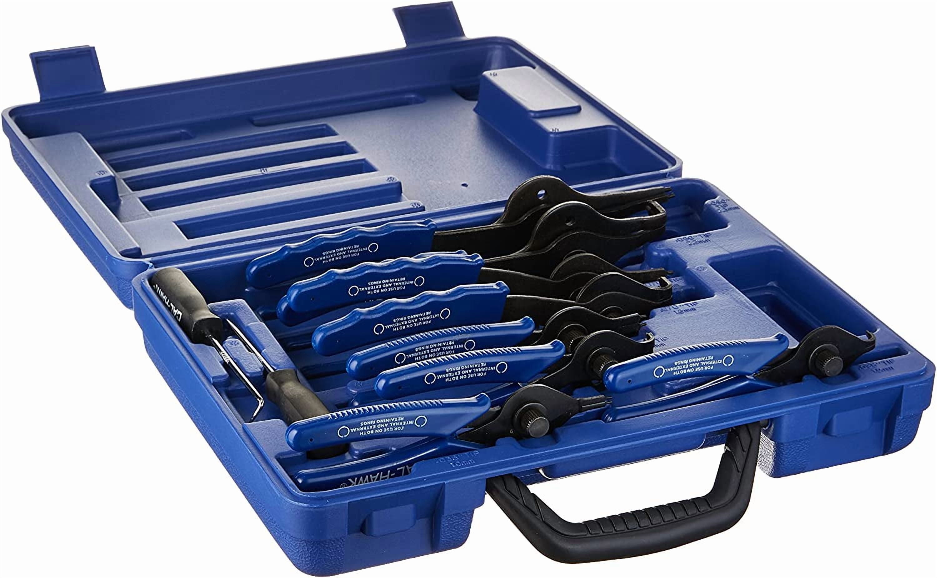 Cal Hawk Tools CPLSR11P Heavy Duty Snap Ring Pliers Set (11 Piece ...