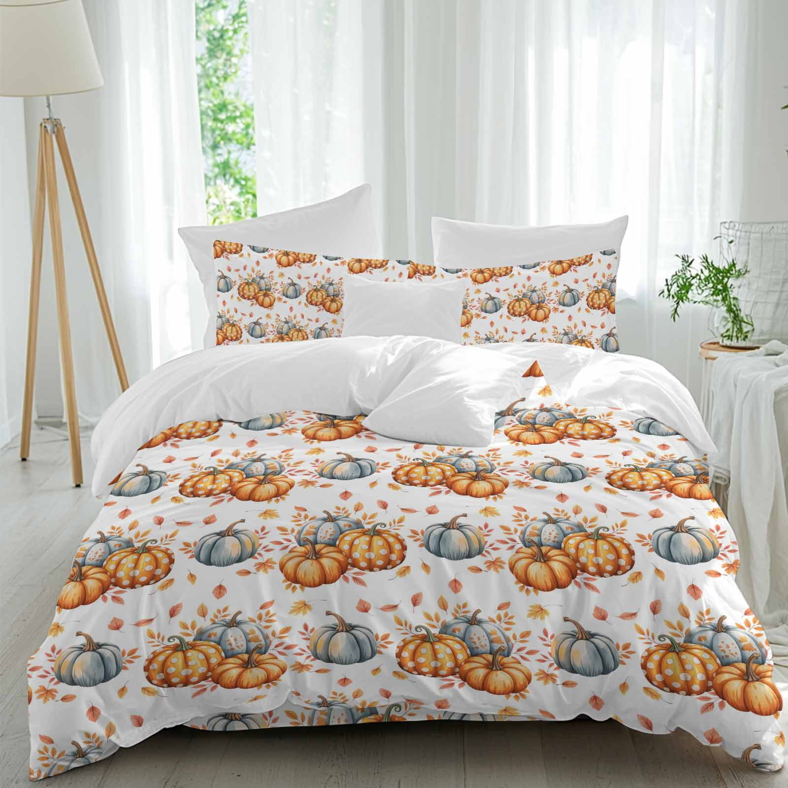 Cal King 4 Piece Bedding Set Cartoon Thanksgiving Thanksgiving Soft ...