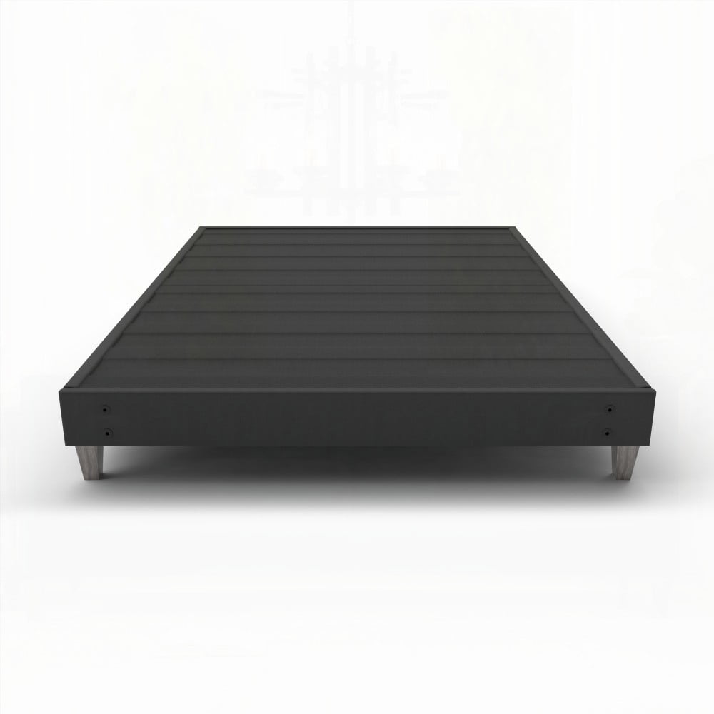 Cal King Bed Frame Foundation by Express - No Tools Needed & Fabric ...