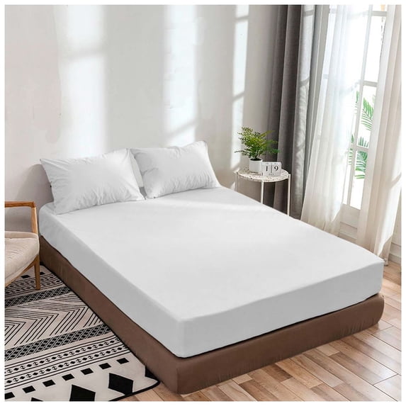 Cal-King Fitted Sheet Only, Softest 400 Thread Count 100% Cotton Sateen ...