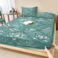 Cal.King Size Fitted Sheet Set - Teal Dragonfly 3 Piece Bedding Sets 16 ...