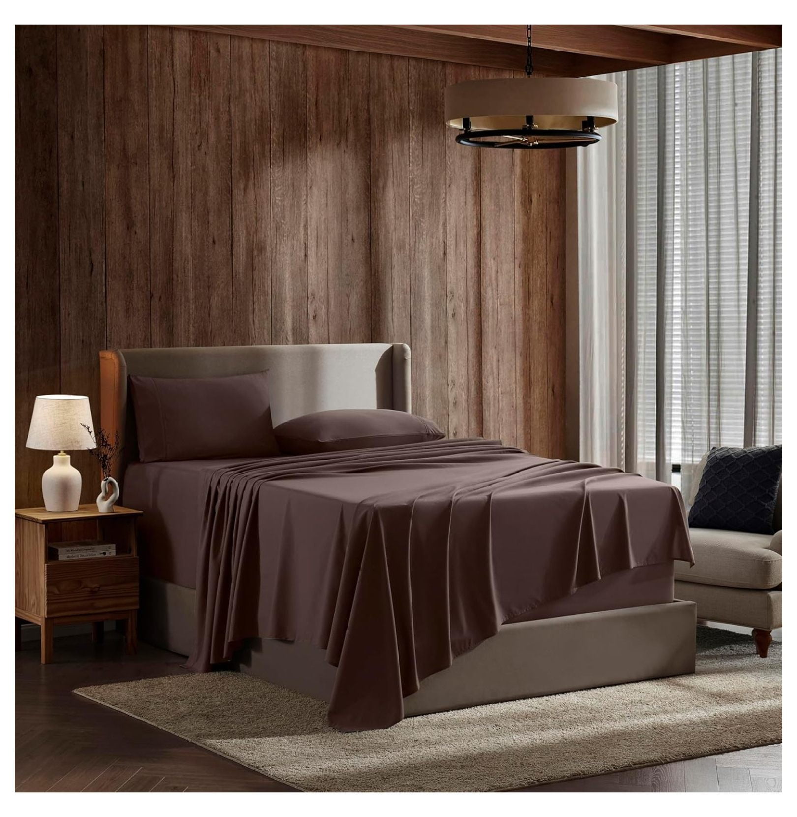 Cal King Size Sheets Set - 4 Piece California King Sheets, Deep Pocket ...