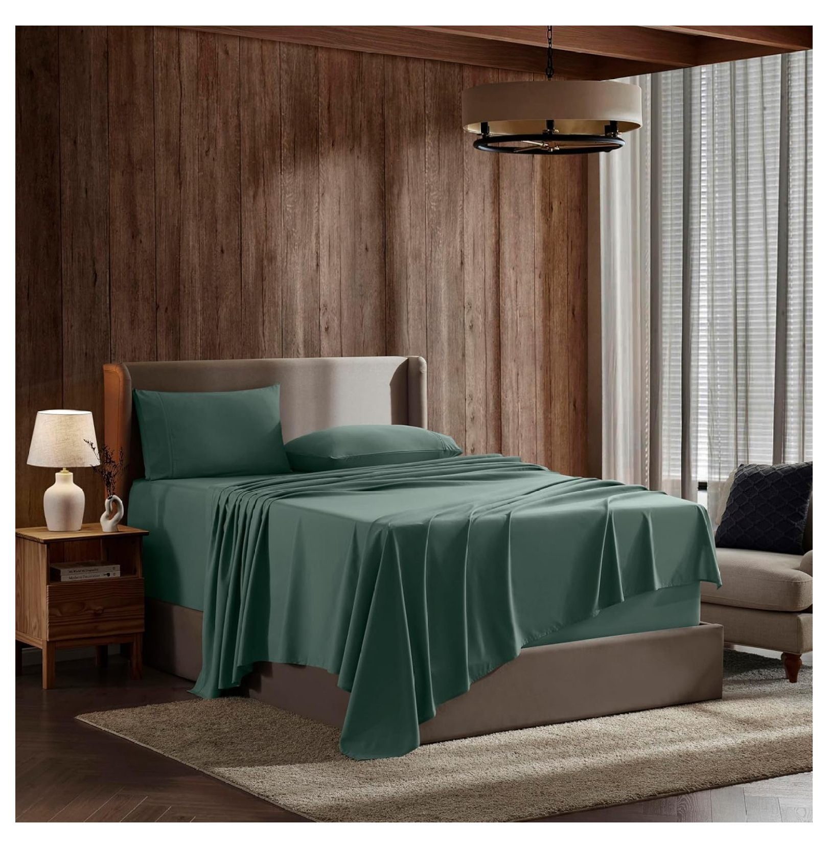 Cal King Size Sheets Set - 4 Piece California King Sheets, Deep Pocket ...