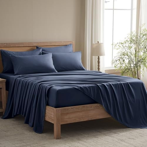 Cal King Size Sheets Set - 6 Piece Luxuriously Soft & Cooling Sheets ...