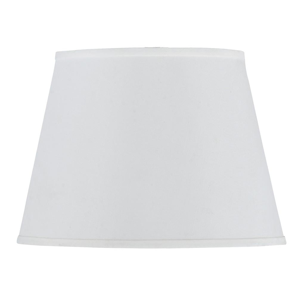 Cal Lighting 14" Round Rolled Trim Durable Hardback Fabric Lamp Shade ...