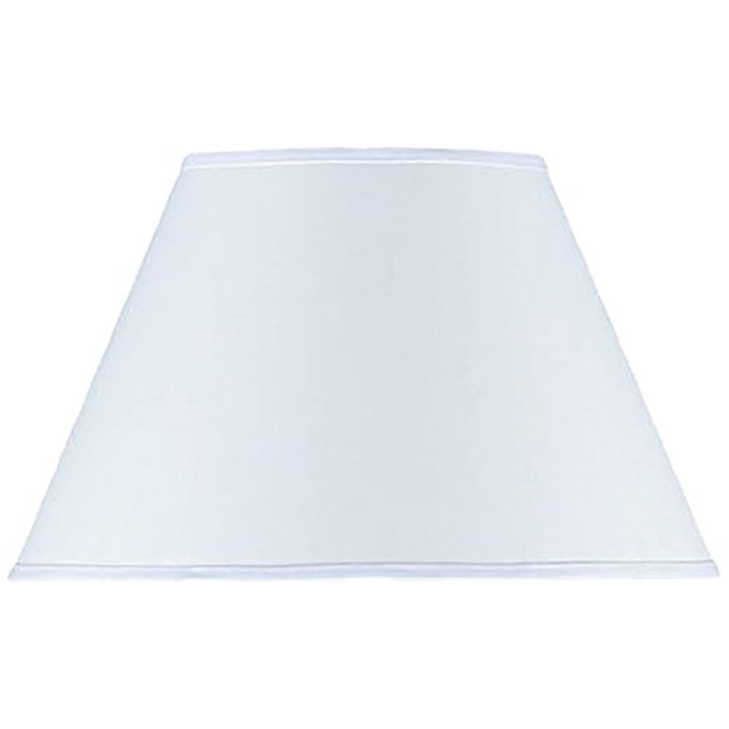 Cal Lighting 18" Round Modern Rolled Trim Durable Fabric Lamp Shade in ...