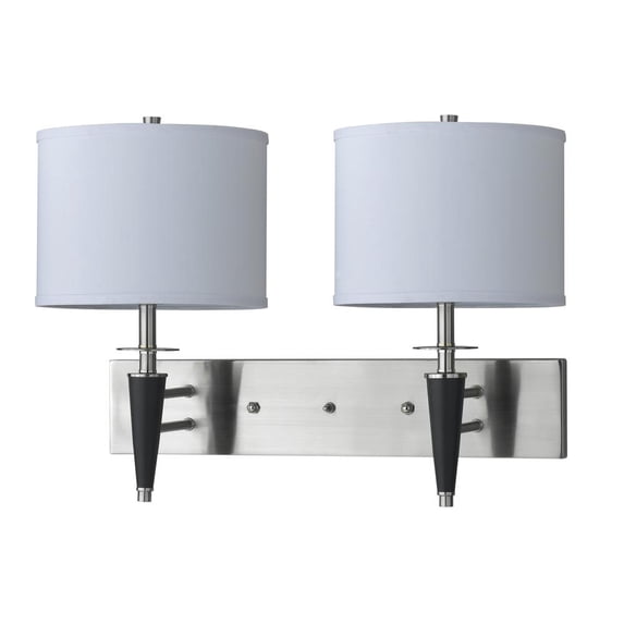 LA-8002W2L-1BS-Cal Lighting-Elizabethe-Two Light Wall Sconce-13.5 ...