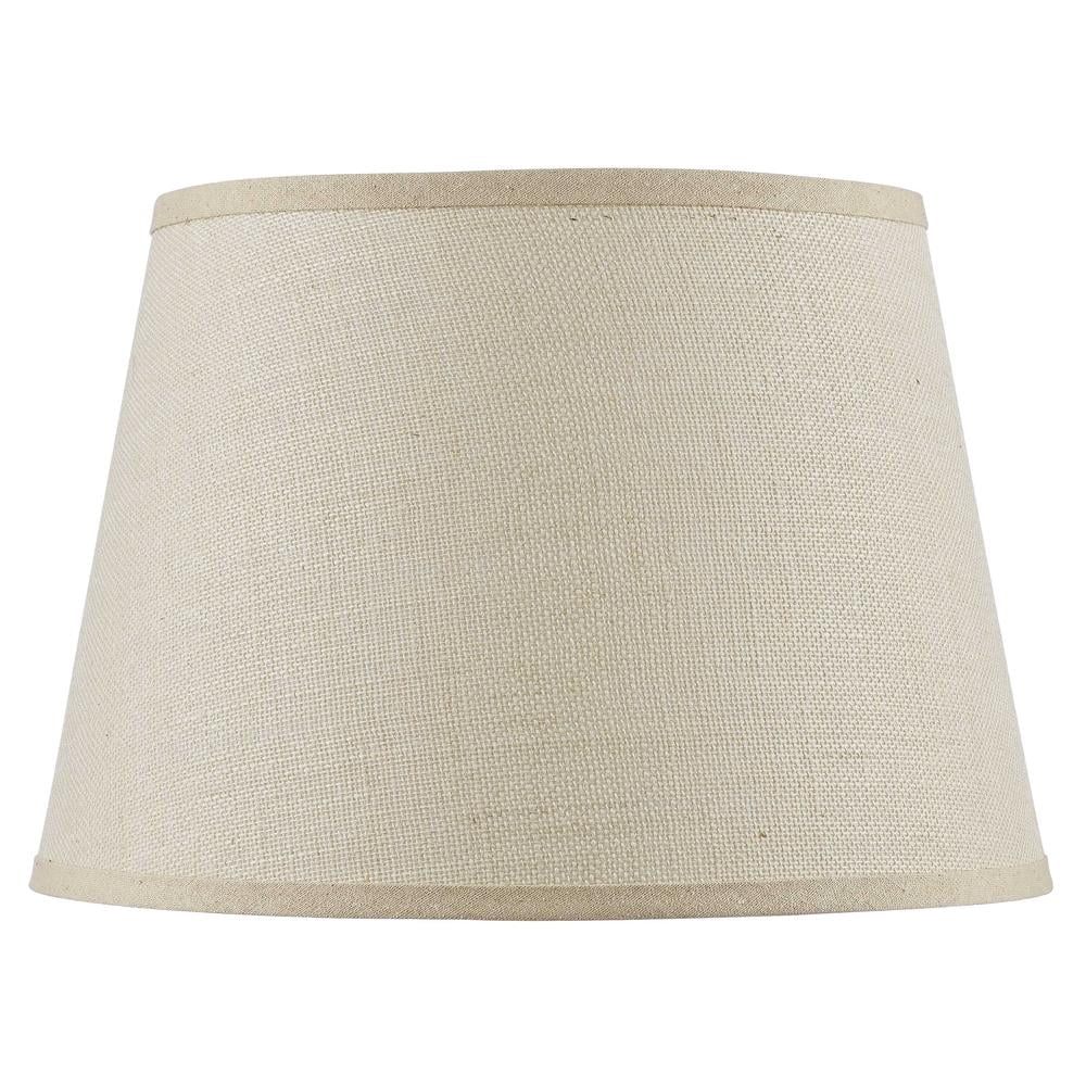 Cal Lighting 8111 Shades 13" Hardback Fabric Lamp Shade in Burlap Beige ...