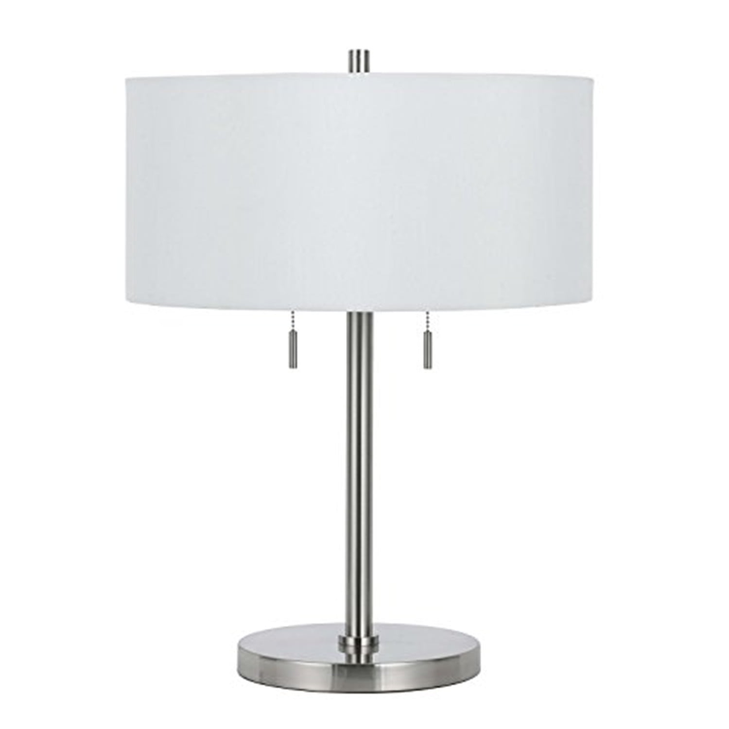 Cal Lighting BO-2450TB-BS 60 W X 2 Calais Metal Table Lamp- Brushed ...
