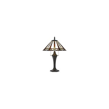 BO-2732TB-Cal Lighting-1 Light Table Lamp In Rustic Style-27 Inches ...