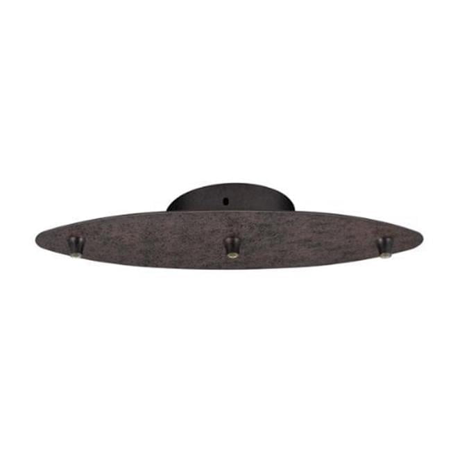 Cal Lighting CP-3L-LOW-RU Low Voltage 3 Light Canopy - Rust - Walmart.com