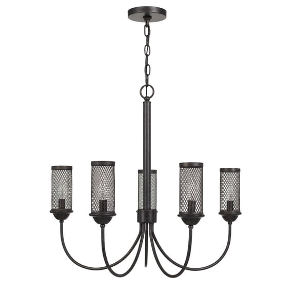 Cal Lighting Fulton 5-Light Metal Chandelier with Mesh Shade in ...