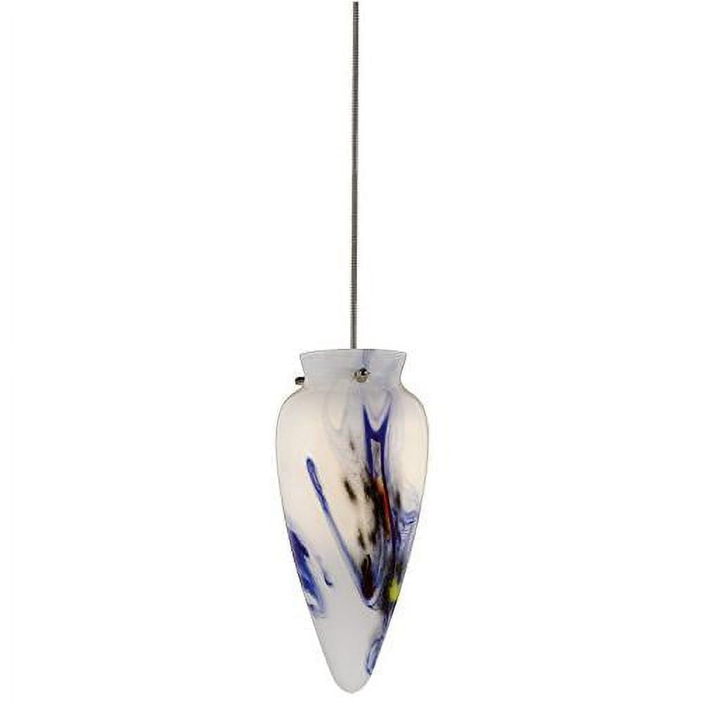 Cal Lighting 5" 35W Durable Metal and Glass Pendant in Multi-Color ...