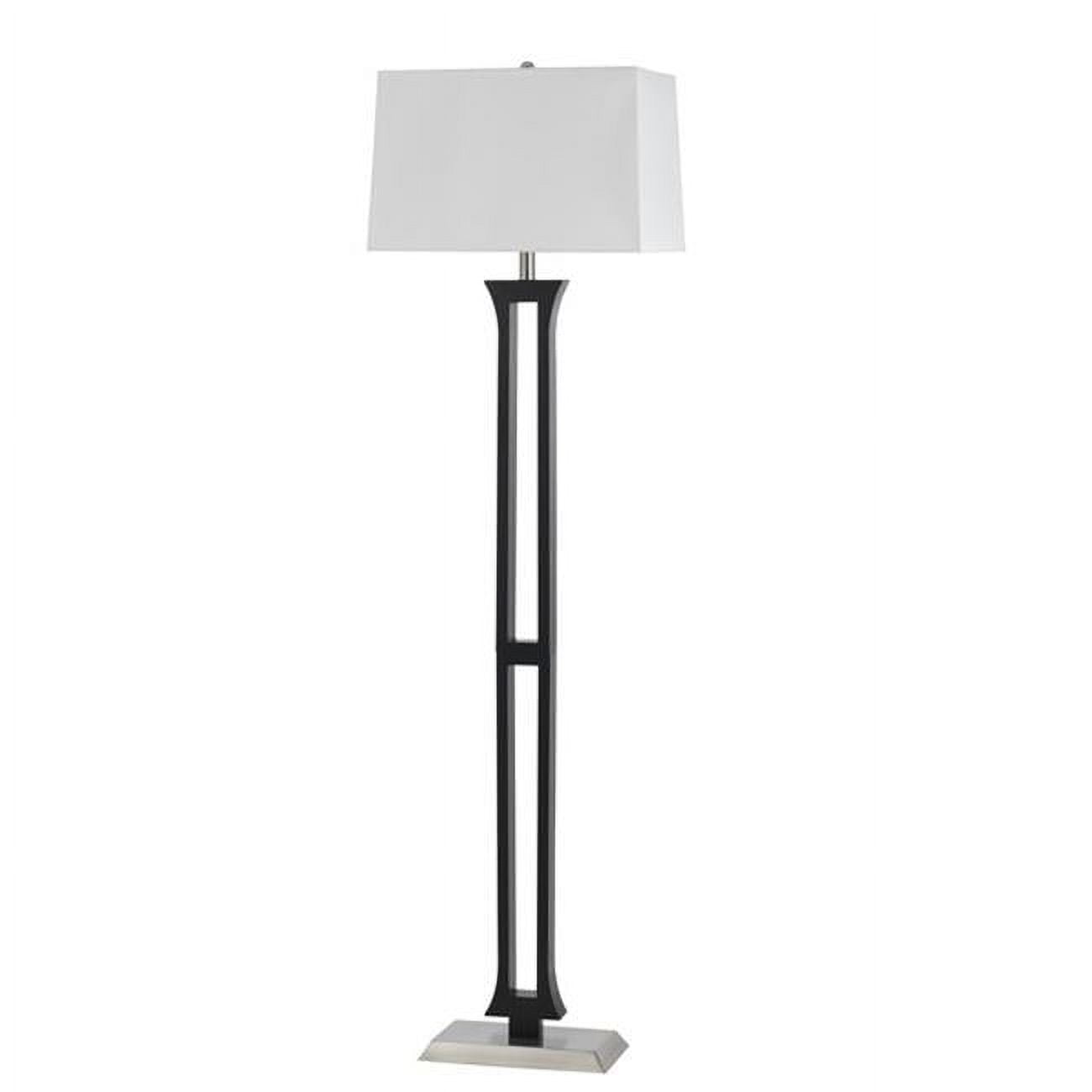 Cal Lighting LA-8022FL-1-BS Floor Lamps Brushed Steel and Espresso ...