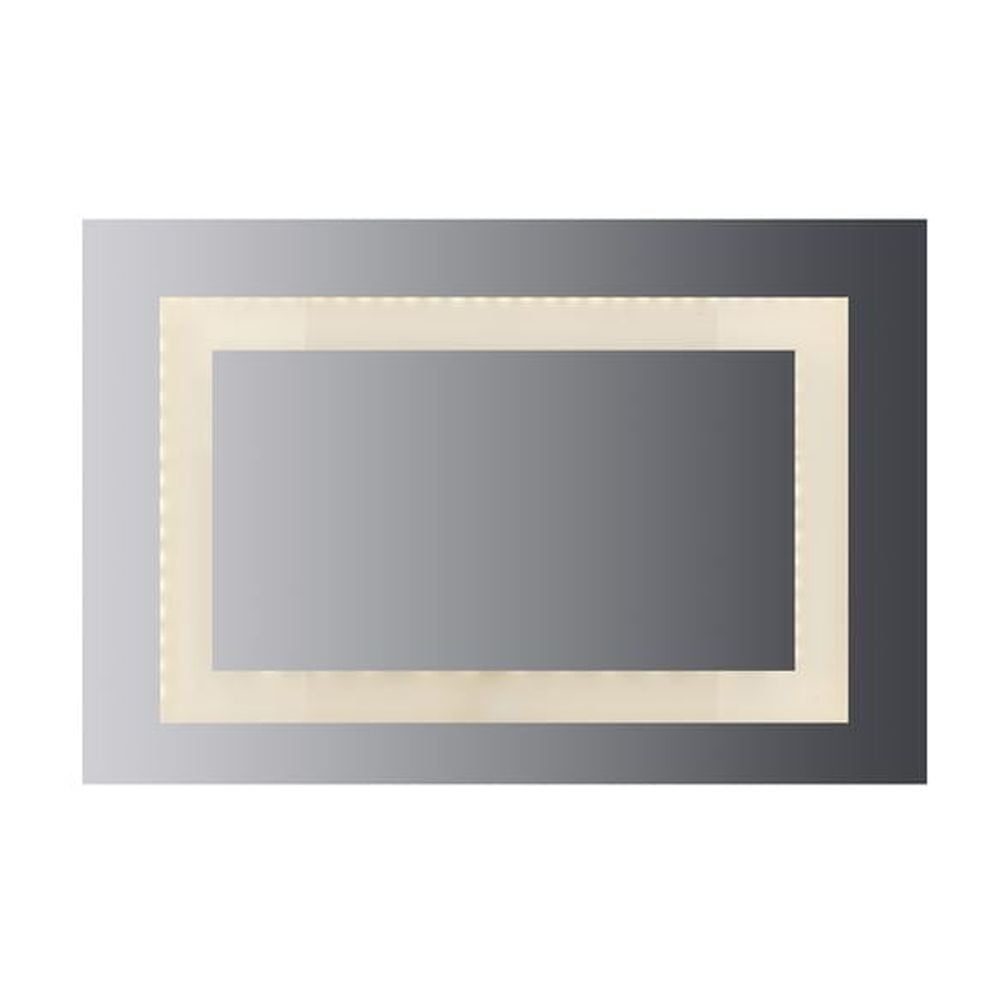 Cal Lighting, LED Lighted Mirror inset Glass Style, 36" X 24" With Easy ...
