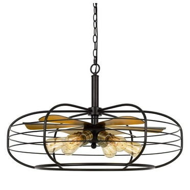 5 Light Linear Chandelier In Rustic-Industrial-Scandinavian Style 36 ...