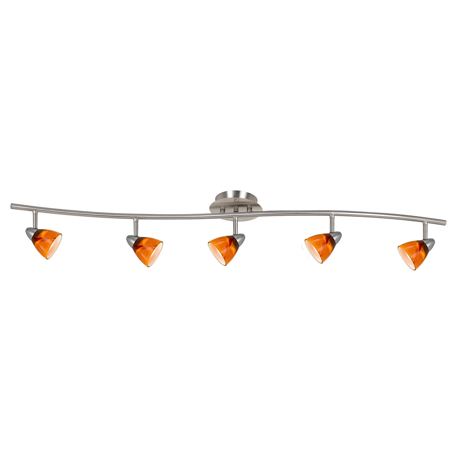 SL-954-5-BS/AMS-Cal Lighting-Serpentine-Five Light Track-48.38 Inches ...