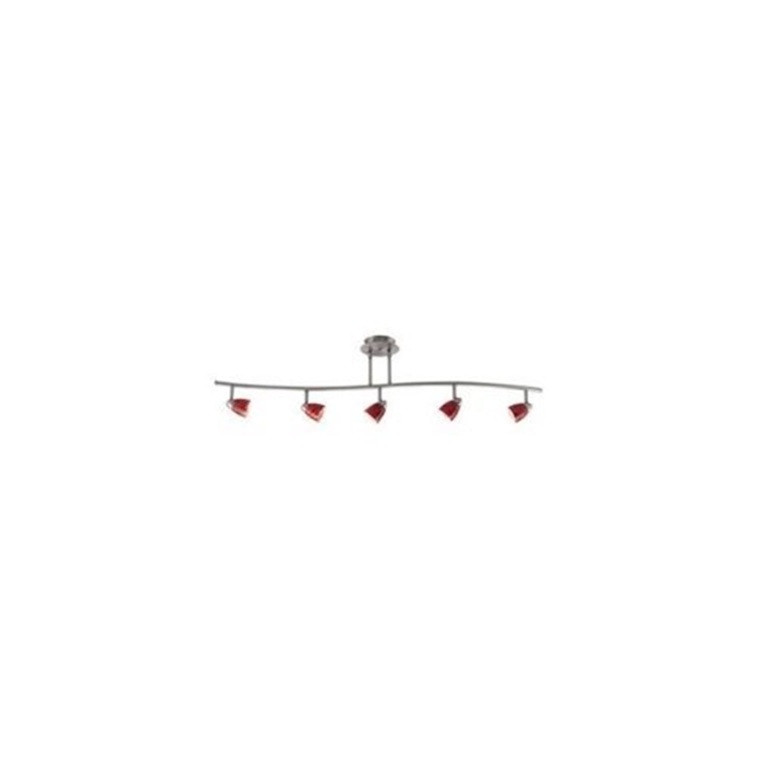 SL-954-5-BS/MBK-Cal Lighting-Serpentine - 5 Light Track Rail Light-21 ...