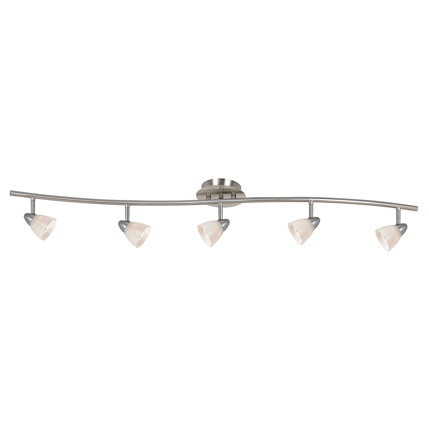 Serpentine 5 - Light Brushed Steel / Silver Track Lighting - Walmart.com